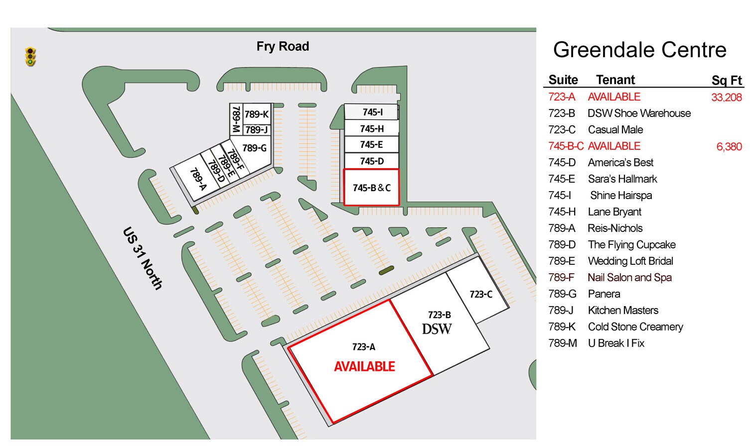 723-789 US Highway 31 N, Greenwood, IN 46142 - Greendale Shopping ...