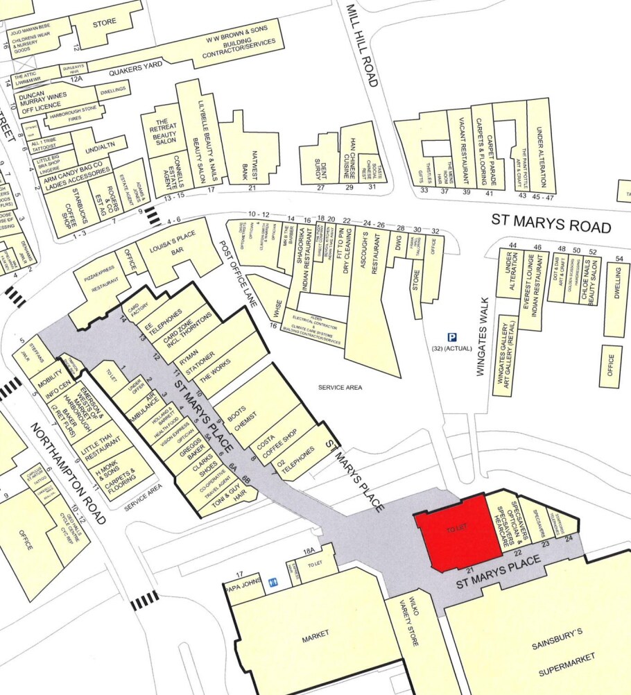 St. Marys Pl, Market Harborough, LEC LE16 7DR - Retail for Lease | LoopNet