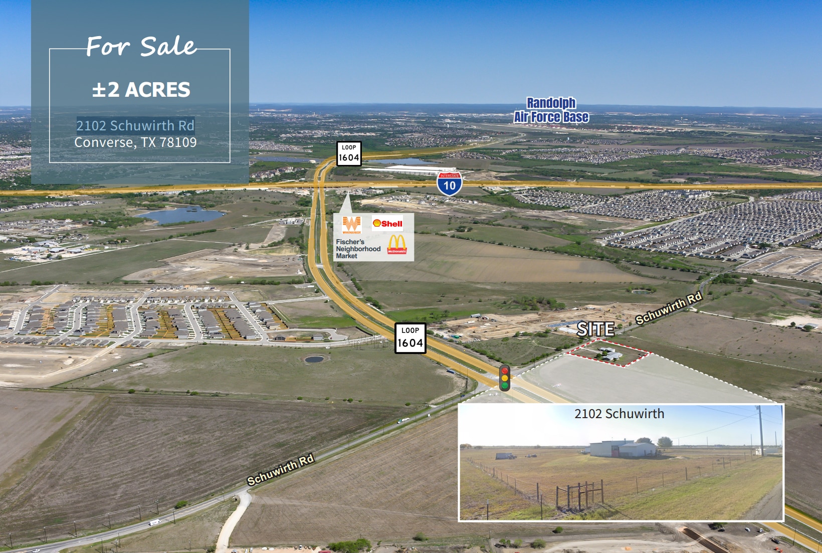 2102 Schuwirth Rd, Converse, TX 78109 - Land for Sale | LoopNet