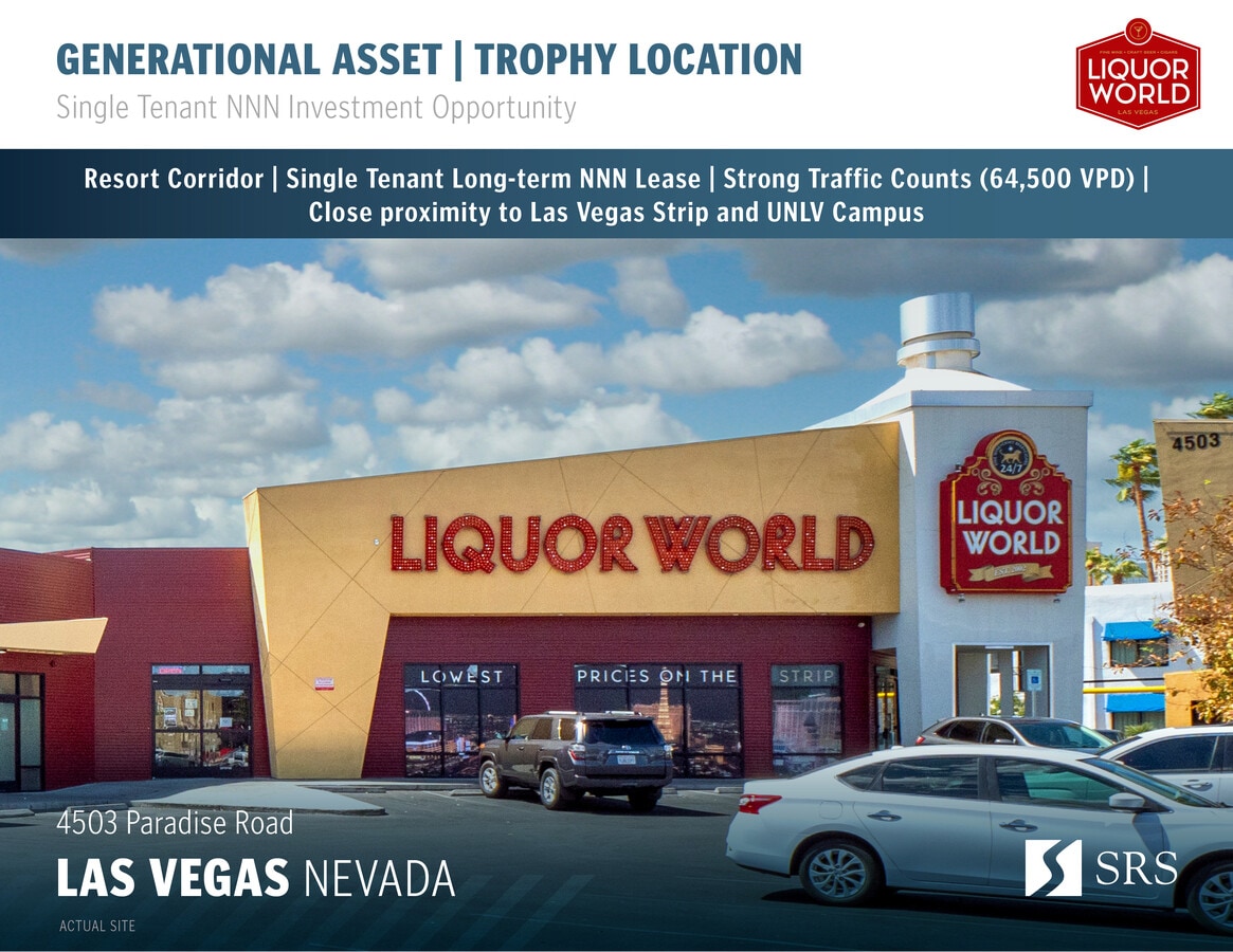 4503 Paradise Rd, Las Vegas, NV 89119 - Harmon Square - Liquor World | LoopNet