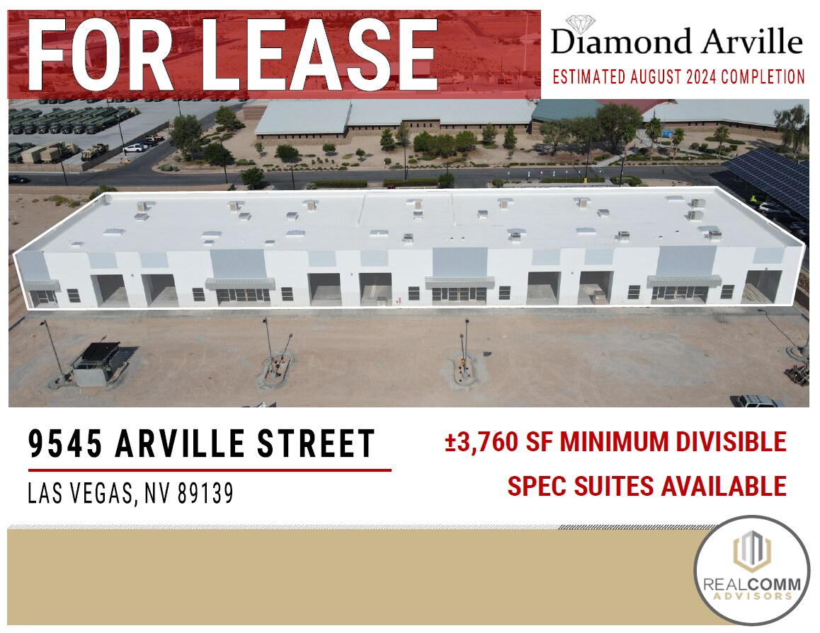 9545 Arville St, Las Vegas, NV 89139 - 3,760 up to 11,280 SF - Spec ...