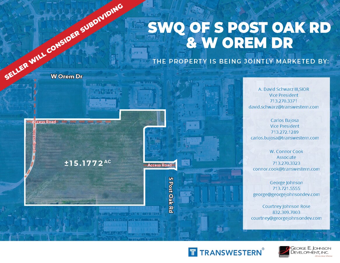 SWQ S. Post Oak & West Orem Dr. rd, Houston, TX 77085 | LoopNet