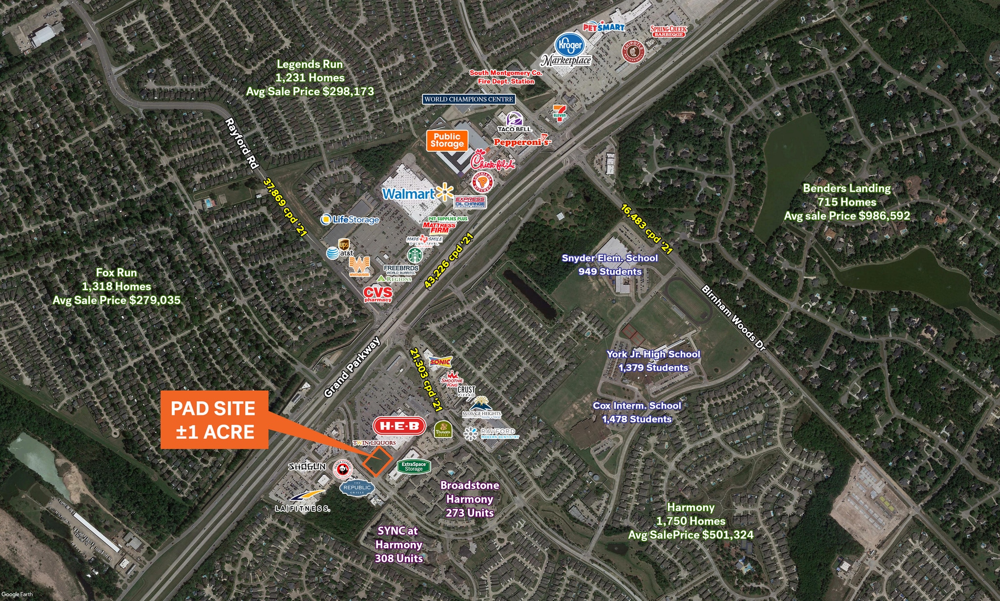 3540 Rayford Rd, Spring, TX 77386 - Grand Parkway at Rayford Rd Pad ...