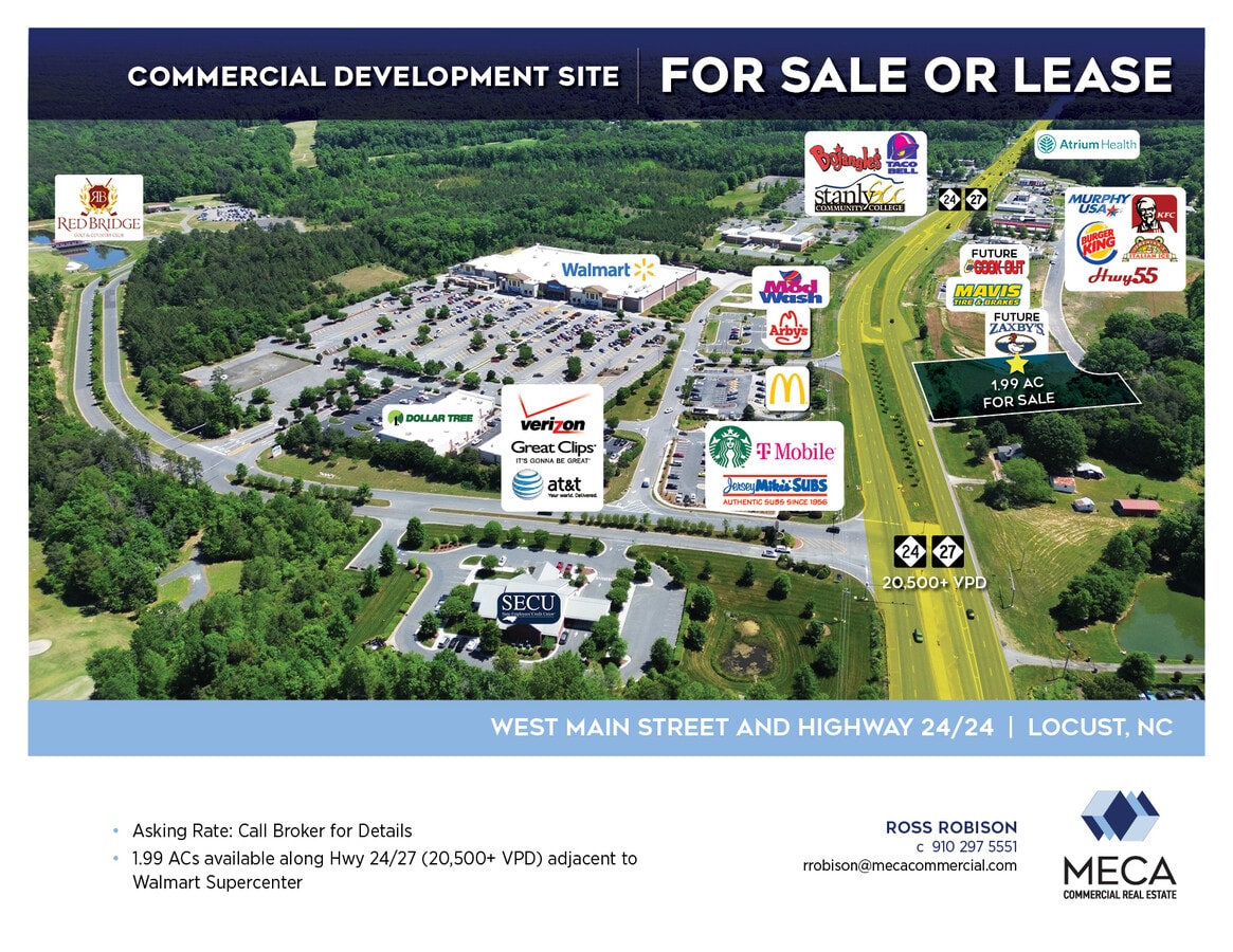 James Avenue, Locust, NC 28097 - Hwy 24/27 Locust NC | Retail Development Site | LoopNet