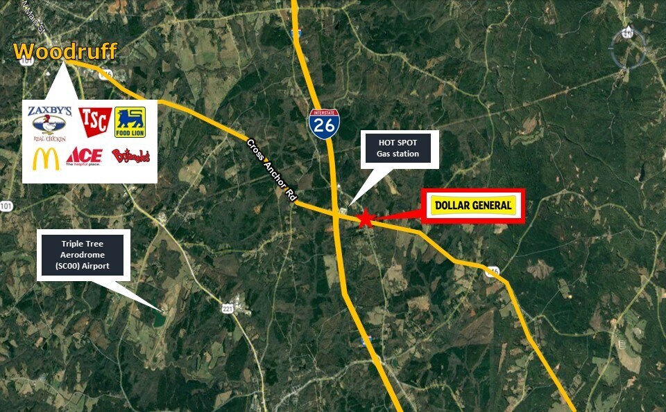 4155 Cross Anchor Rd, Enoree, SC 29335 - Dollar General Absolute NNN ...