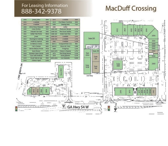 2800 2804 Hwy 54 Peachtree City Ga 30269 Loopnet