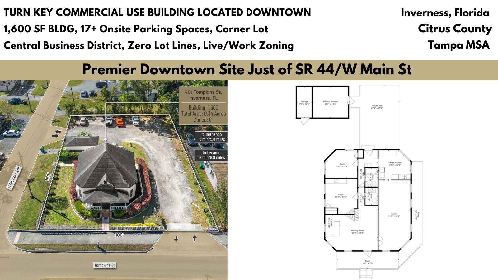 401 Tompkins St, Inverness, FL 34450 - Own a Piece of History in the ...