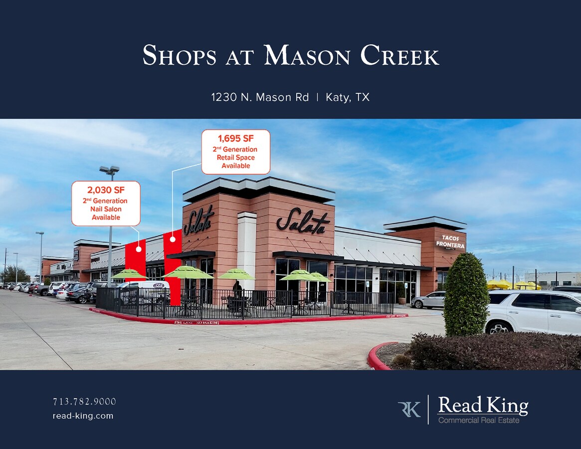1230 N Mason Rd, Katy, TX 77449 - Shops at Mason Creek | LoopNet