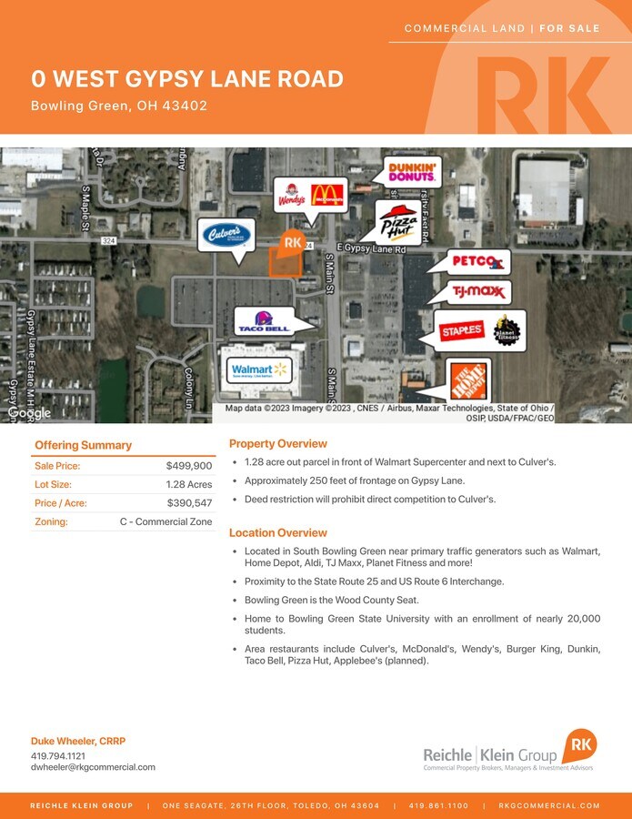 131 W Gypsy Ln, Bowling Green, OH 43402 - #1913 Lot 3 | LoopNet