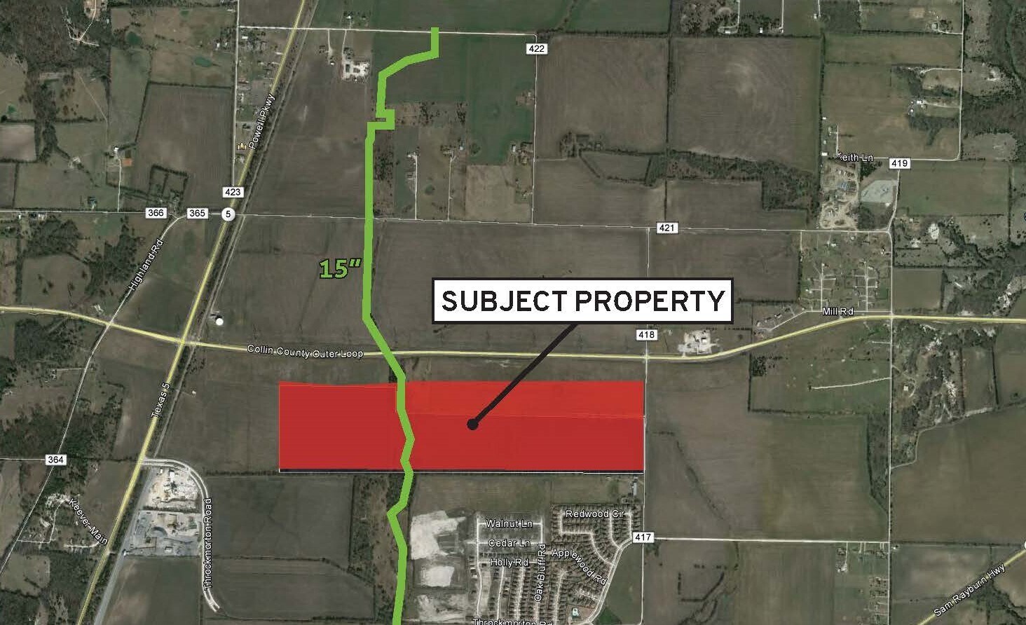 SW Corner of Collin County Outer Loop and CR 418, Melissa, TX 75454 - 144 AC in Melissa ETJ ...