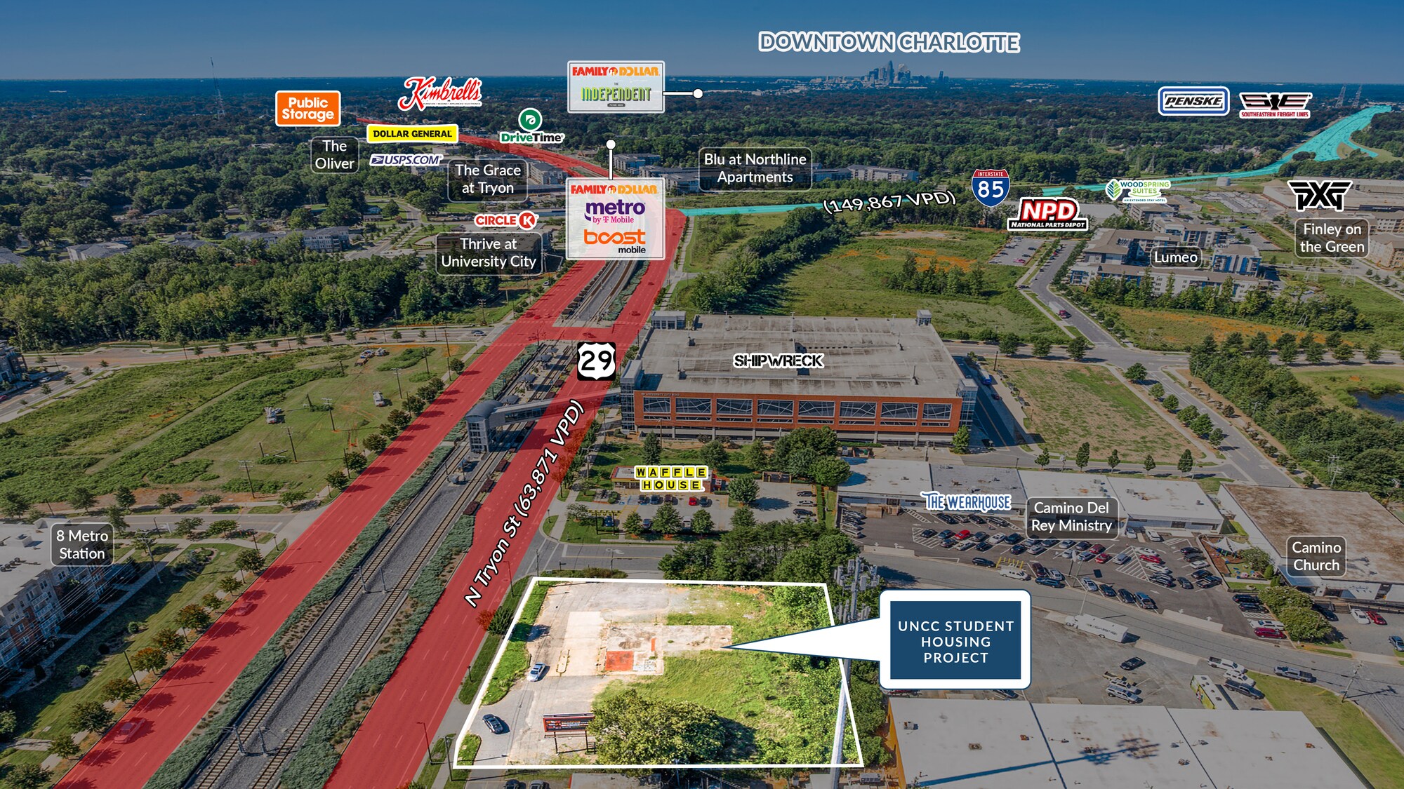 7305 Tryon st, Charlotte, NC 28262 - UNCC Student Housing Project ...