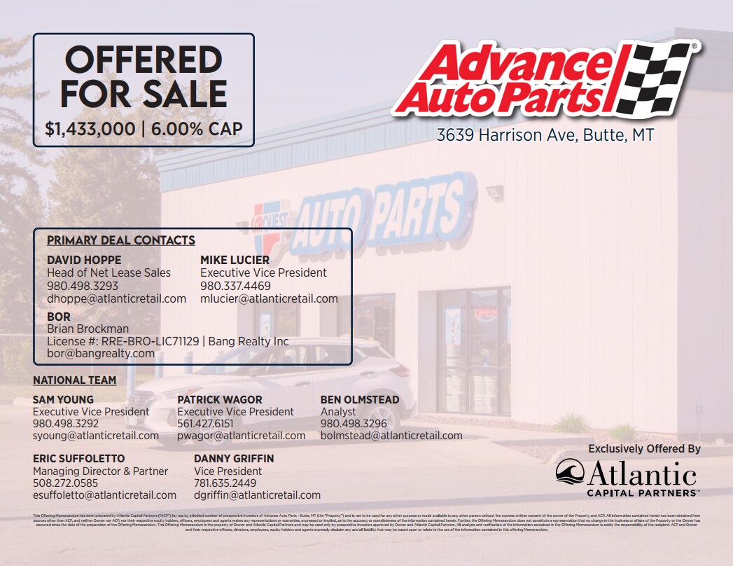 3639 Harrison Ave, Butte, MT 59701 - CARQUEST (Advance Auto Parts) | LoopNet