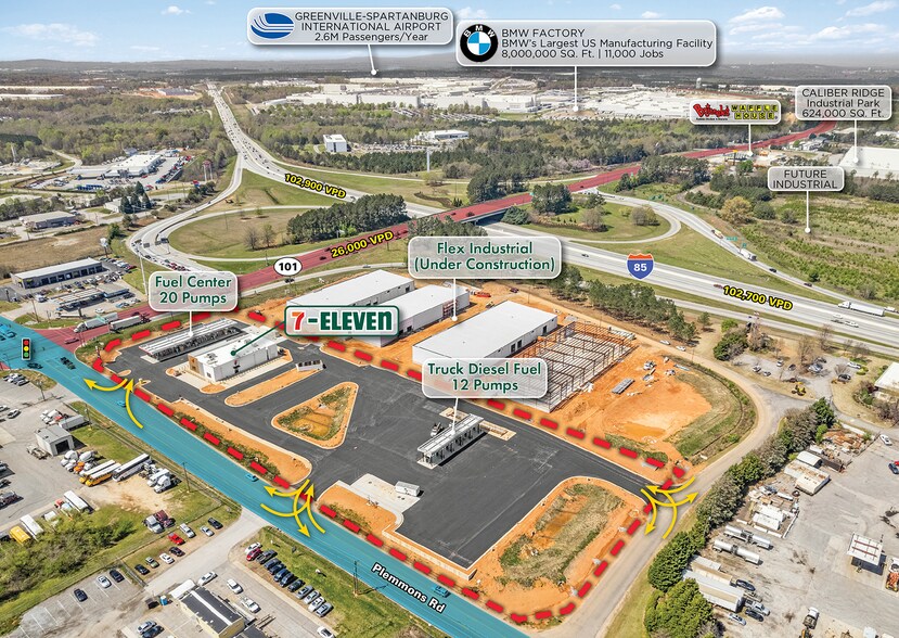 258 Plemmons Rd, Duncan, SC 29334 - 7-Eleven C-Store, Fuel Center & Truck Station | LoopNet