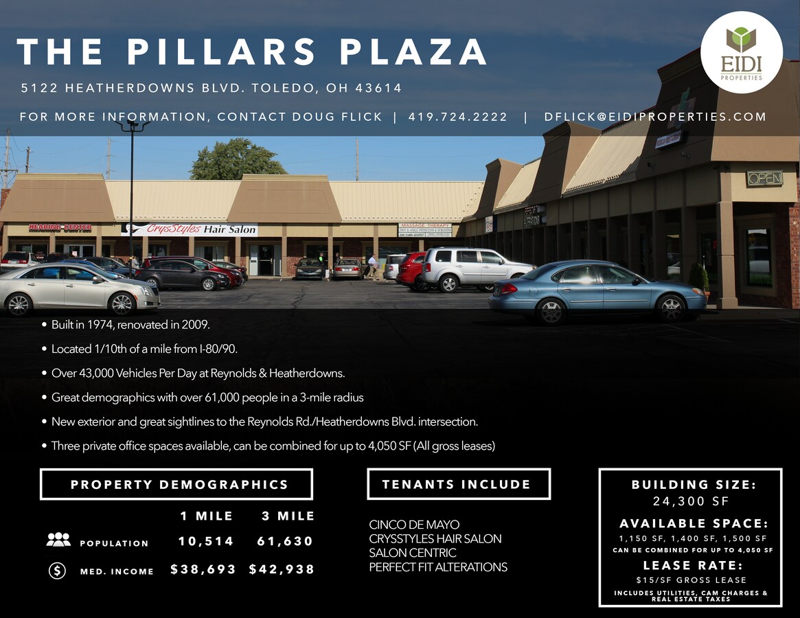 5122 Heatherdowns Blvd, Toledo, OH 43614 - The Pillars Plaza | LoopNet