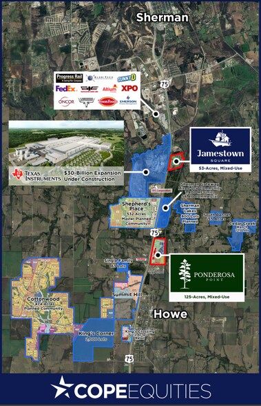 US-75 & Akers Road, Sherman, TX 75090 - Jamestown Square Development | LoopNet