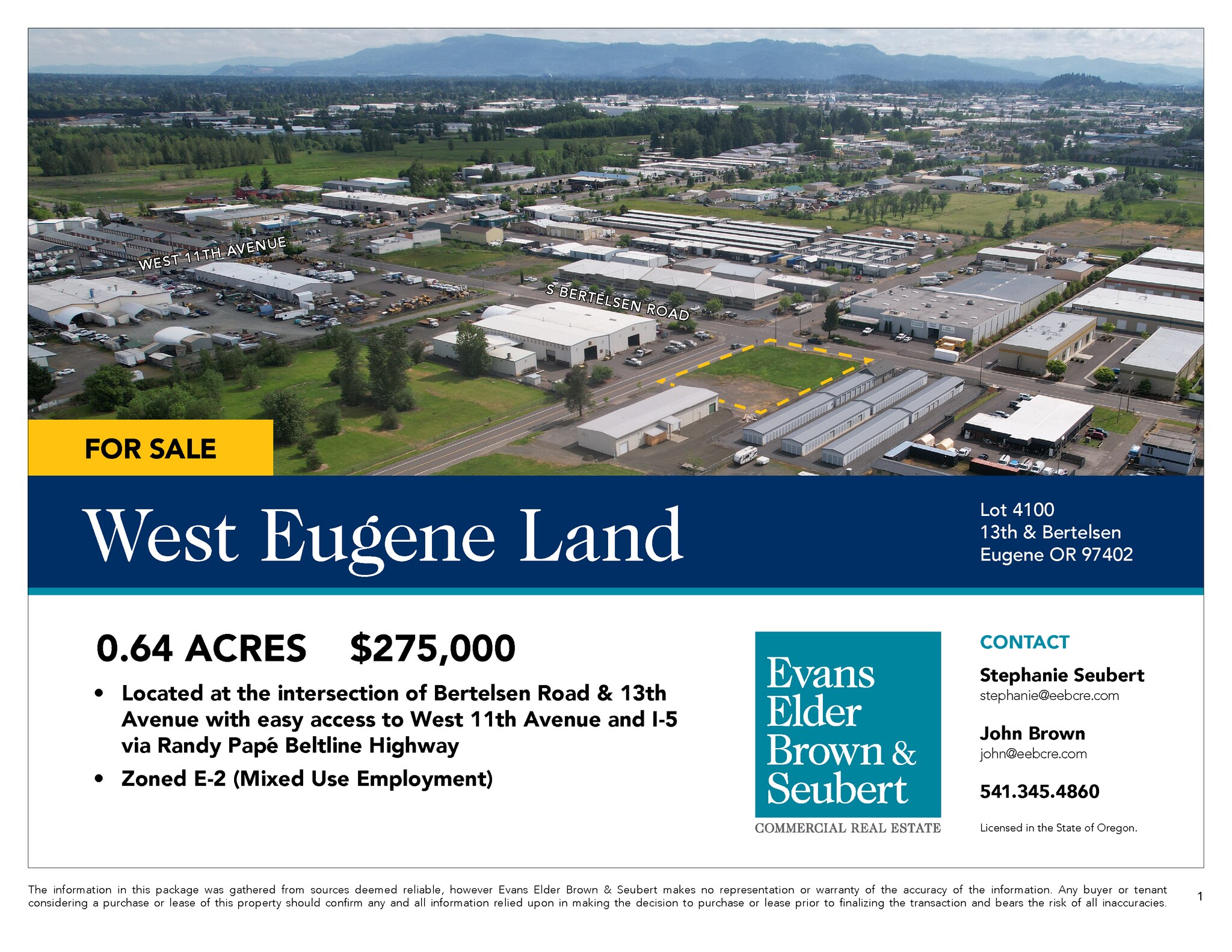 W 13th & S Bertelsen Rd. ave, Eugene, OR 97402 - 13th & Bertelsen | E-2 ...