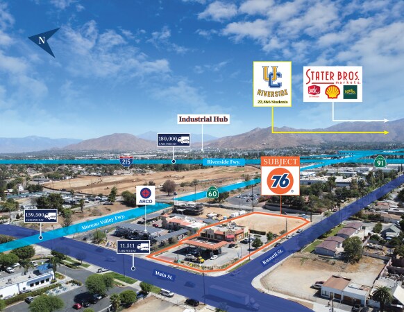 2278 Main St, Riverside, CA 92501 - 76 Gas Station | Real Estate ...