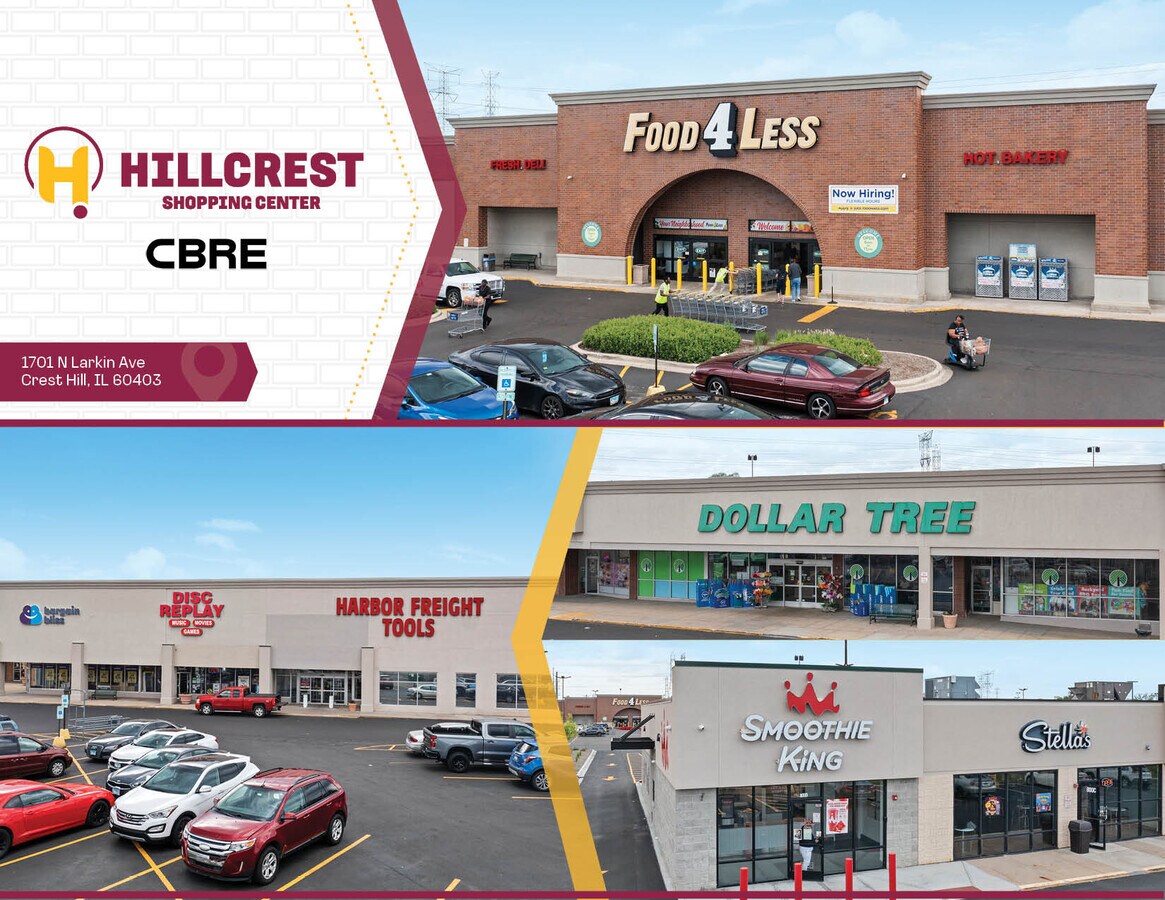 1701-1799 N Larkin Ave, Crest Hill, IL 60403 - Hillcrest Shopping Center | LoopNet