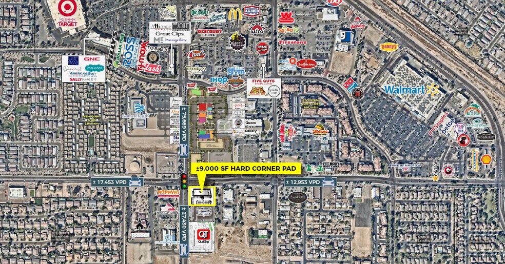 SEC Ellsworth Loop Rd & Ocotillo Rd, Queen Creek, AZ 85142 - for Lease ...