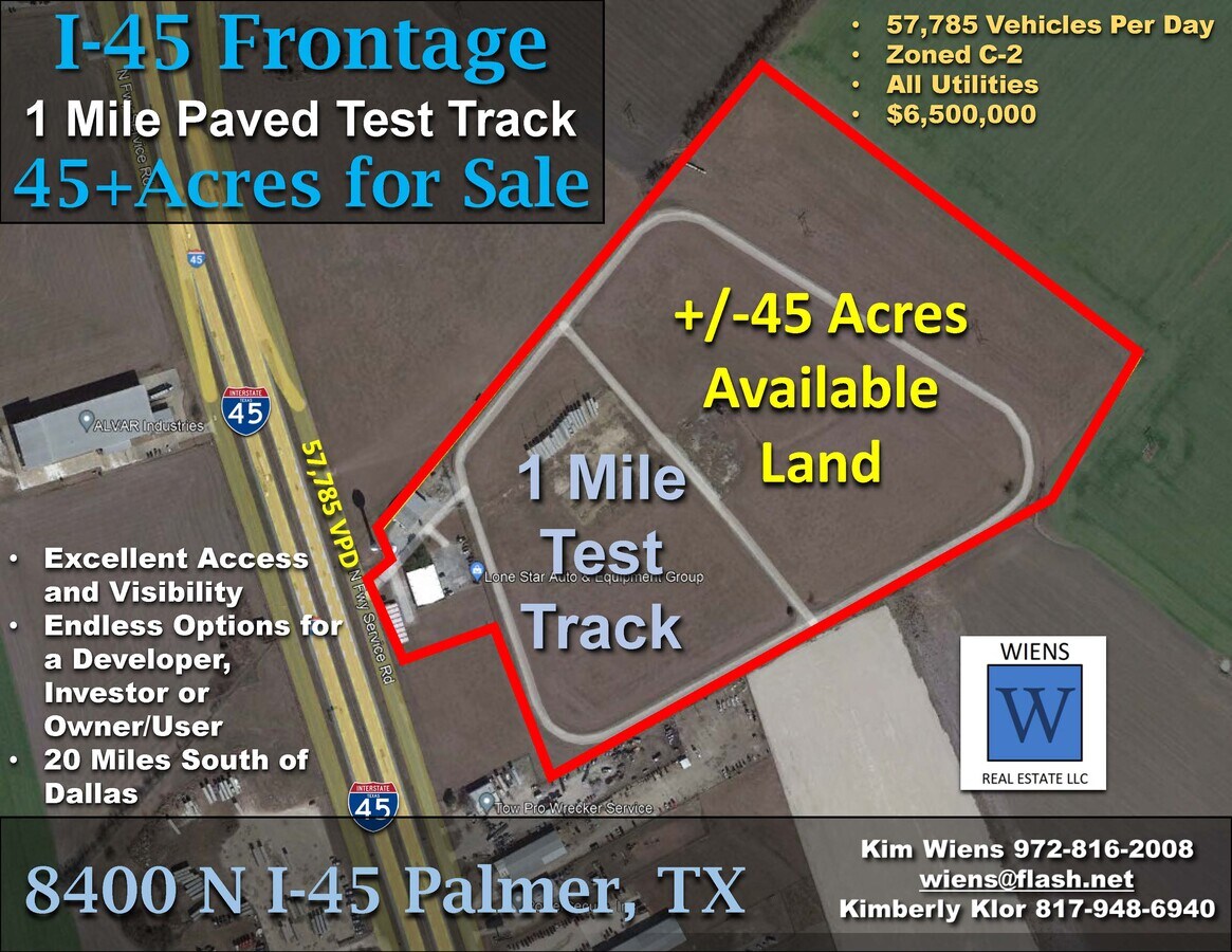 8400 I-45, Palmer, TX 75152 - 45 Acres with Interstate 45 Frontage ...