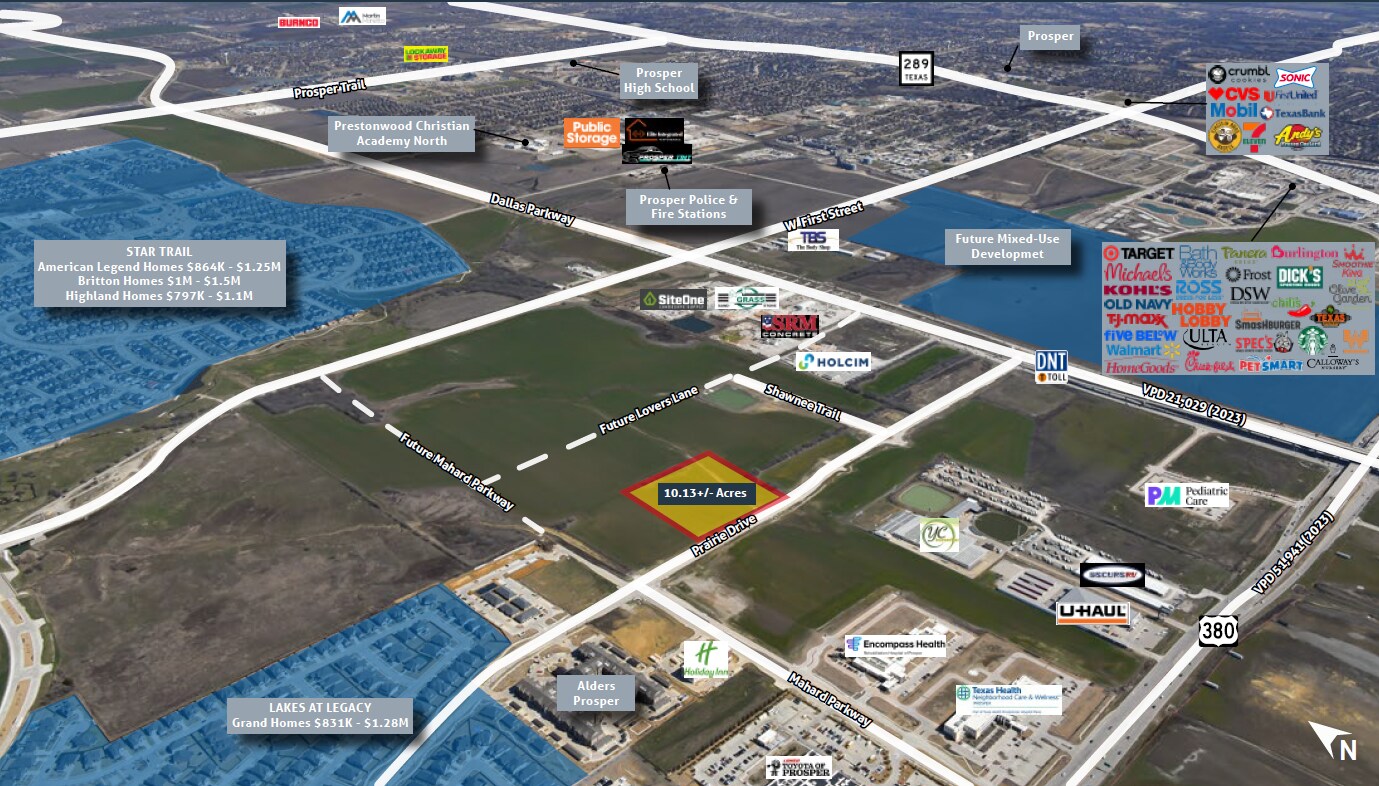 Prairie Drive, Prosper, TX 75078 - 10.13+/- Acre Development Site ...