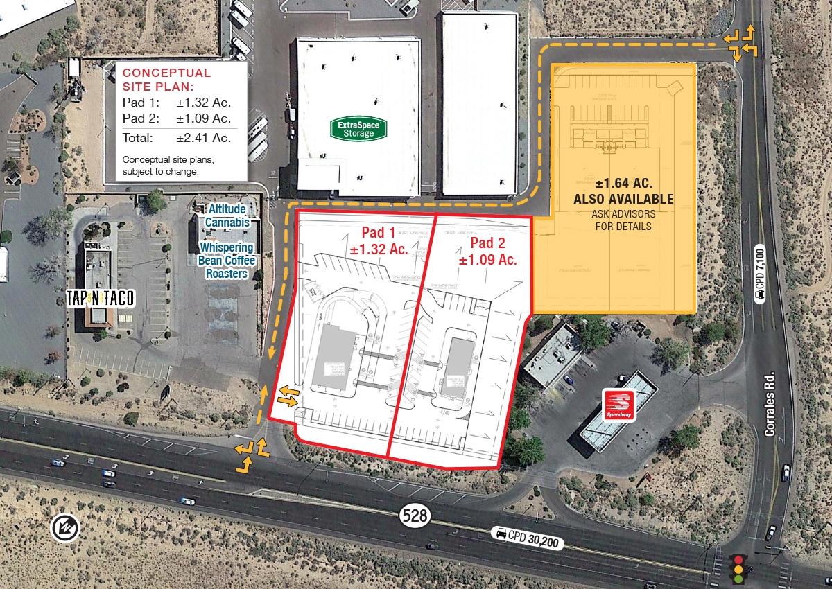 Highway 528 & Corrales Rd, Rio Rancho, NM 87144 - Retail Pad Sites with ...