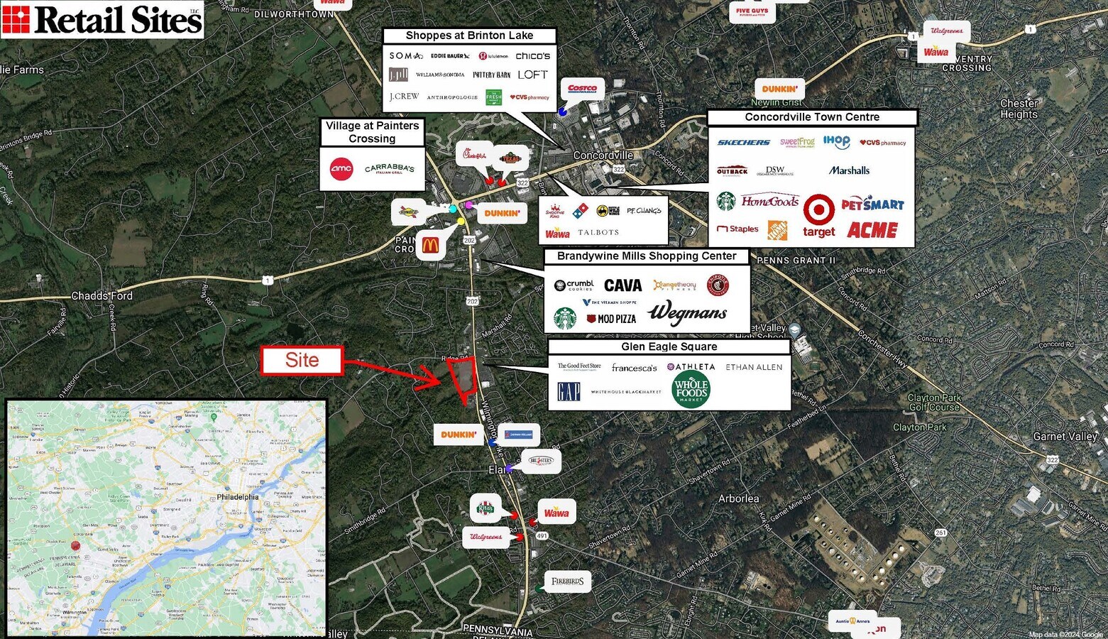 Route 202 & Ridge Rd, Concordville, PA 19340 - Proposed Retail Center ...