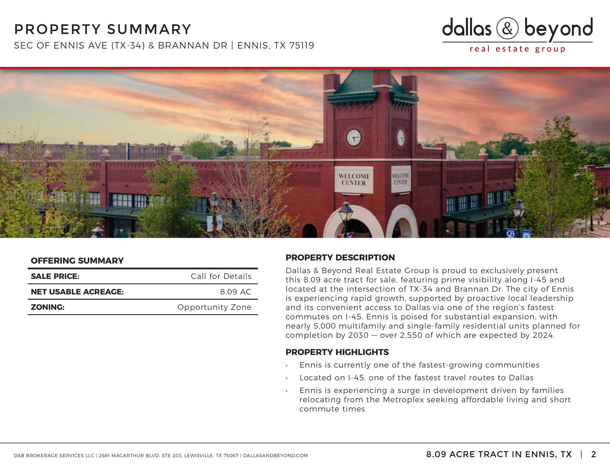 State Highway 34, Ennis, TX 75119 - 8.09-Acre Tract (TX-34), Ennis TX 75119 | LoopNet