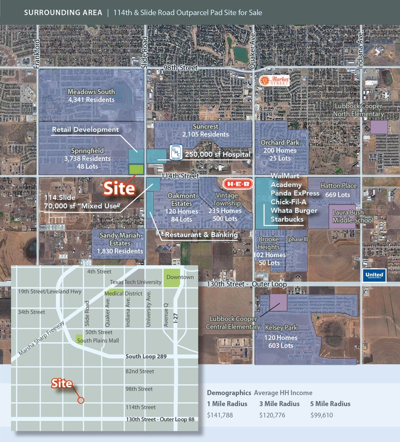 114th & Slide Rd, Lubbock, TX 79424 - 11310 Slide Rd Outparcel Pad Site ...