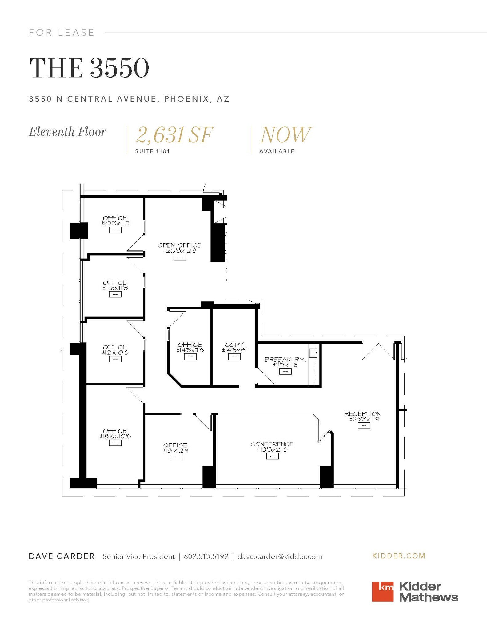 3550 N Central Ave, Phoenix, AZ 85012 - Grand Central Tower | LoopNet