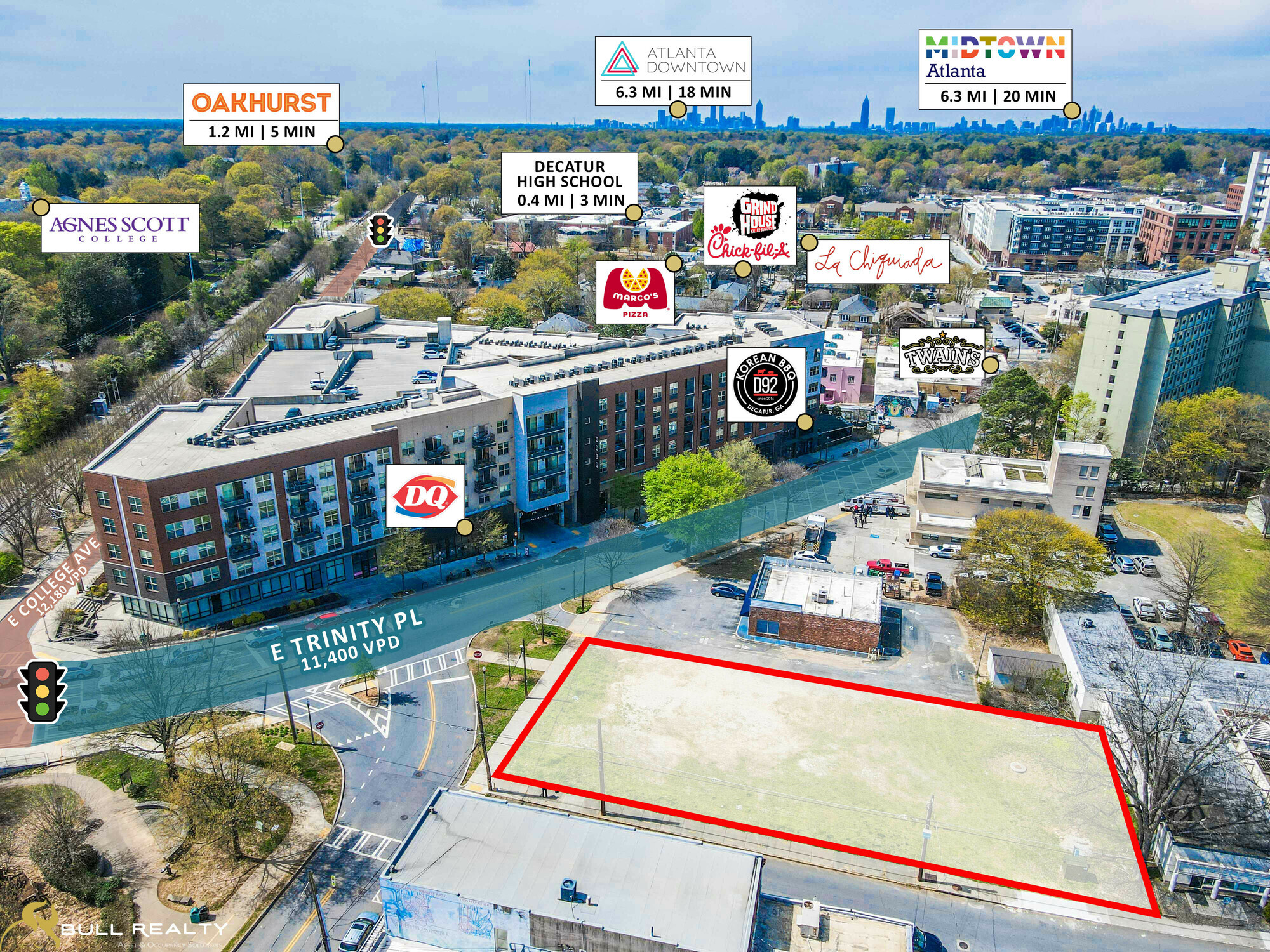 250 E Trinity Pl, Decatur, GA 30030 - Downtown Decatur Ground Lease ...