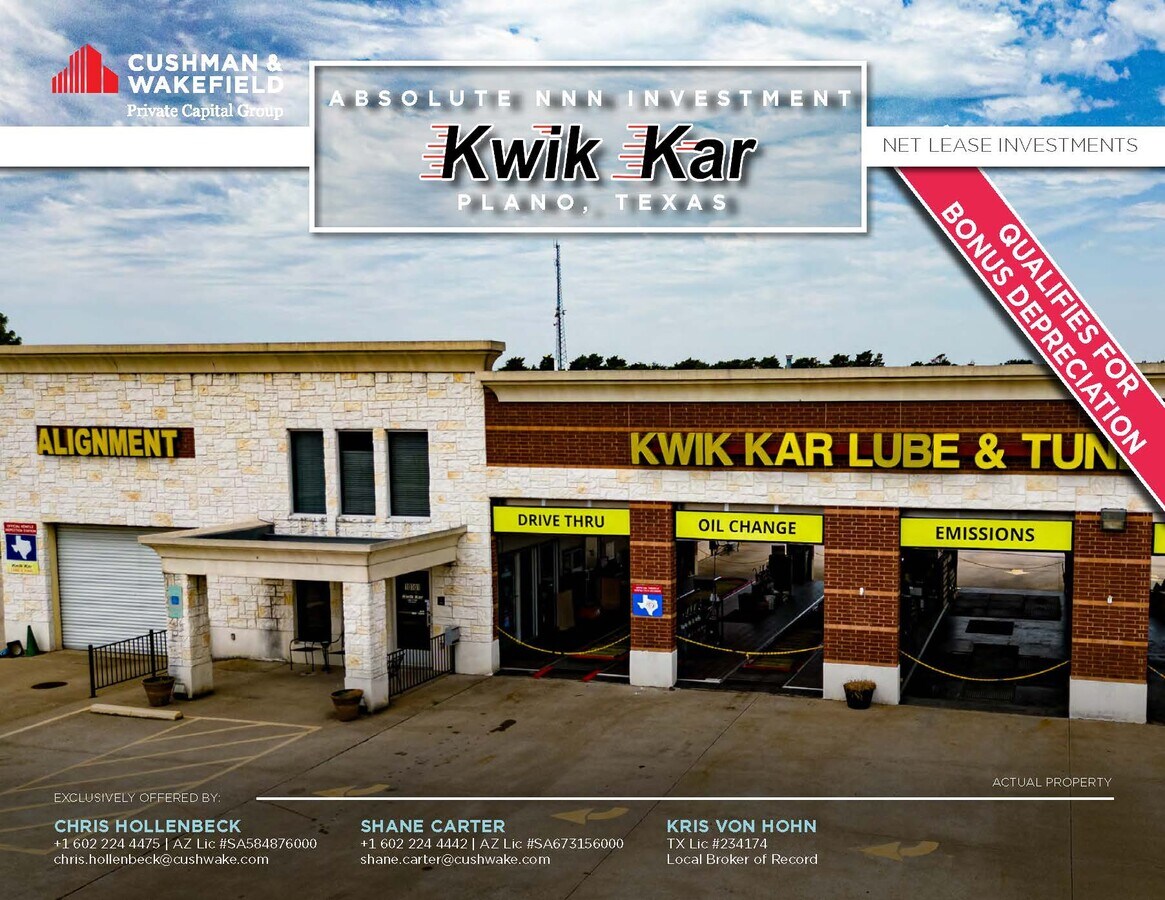 10101 Custer Rd, Plano, TX 75025 - Kwik Kar - Annual CPI Increases ...