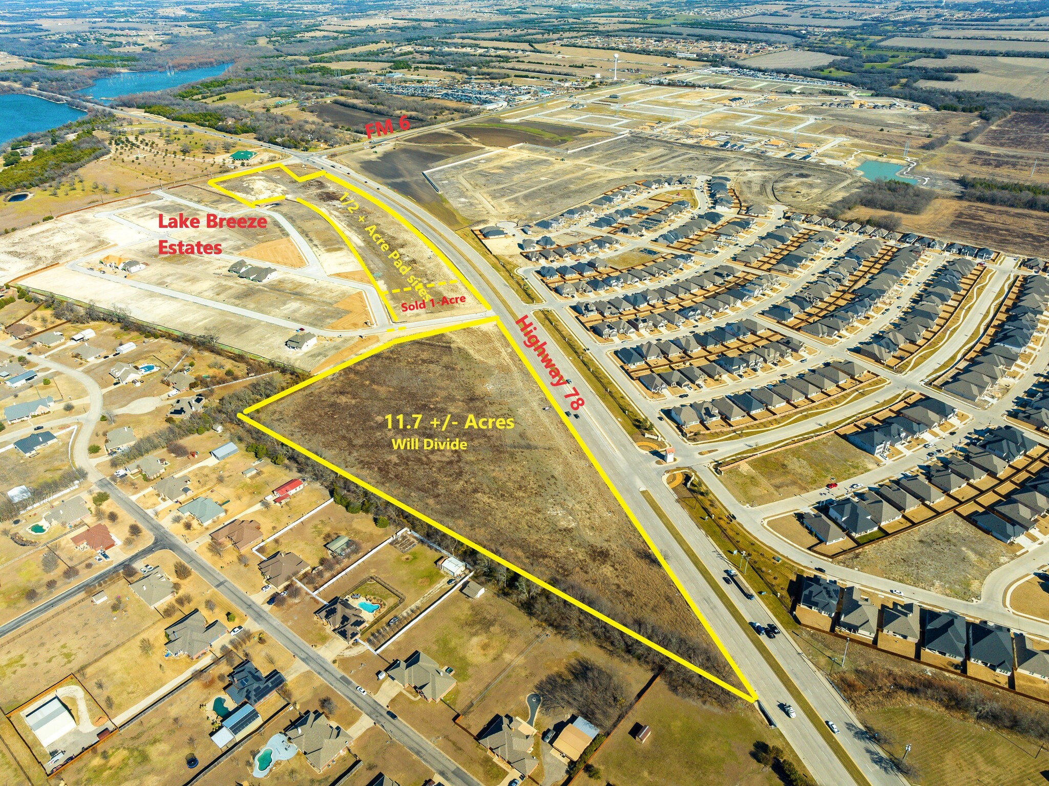 Highway 78, Lavon, TX 75166 - 25 Acre Retail/Commercial Multi-Tract Dev ...