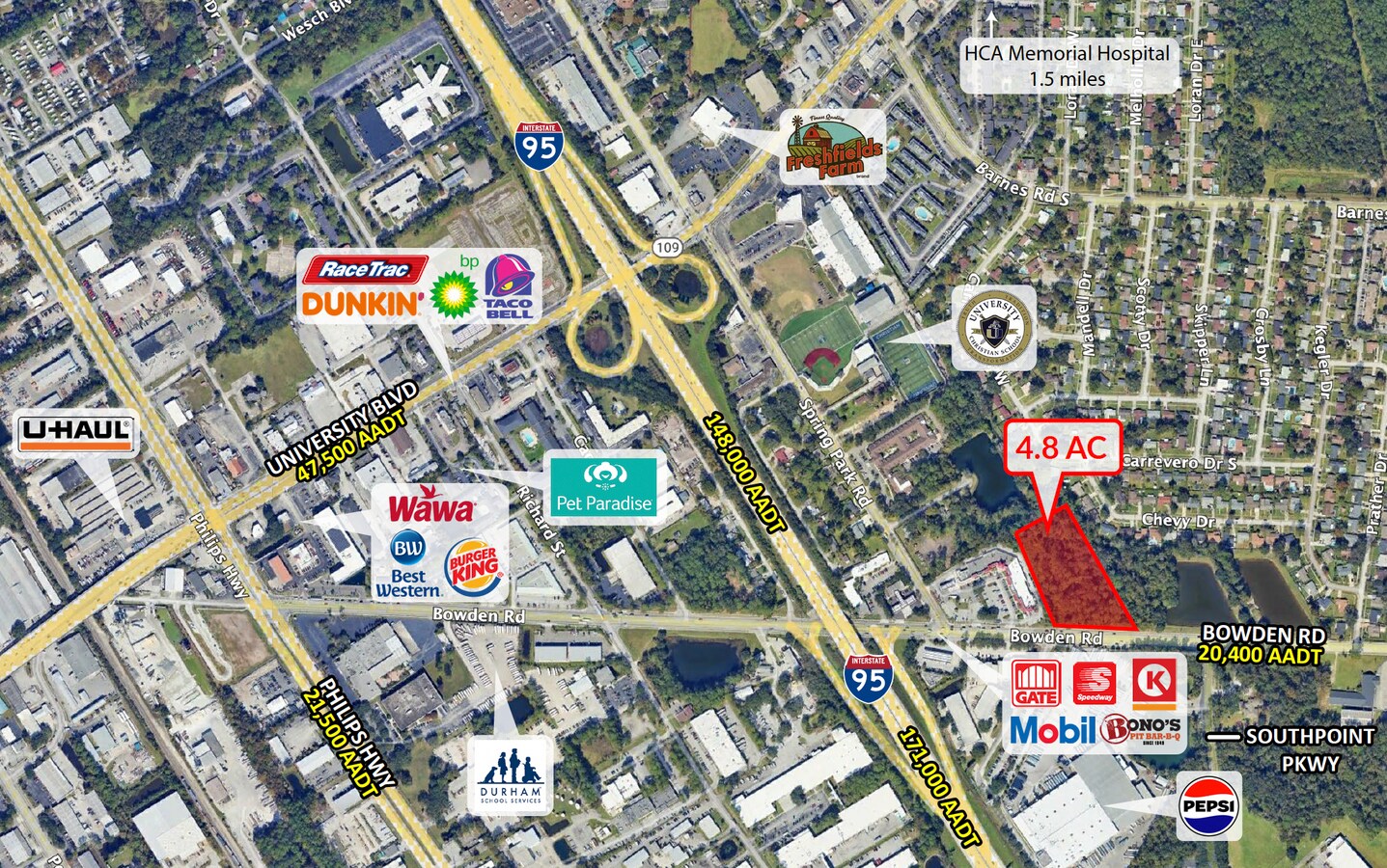 Bowden Rd & Spring Park Rd, Jacksonville, FL 32216 - Land for Sale ...
