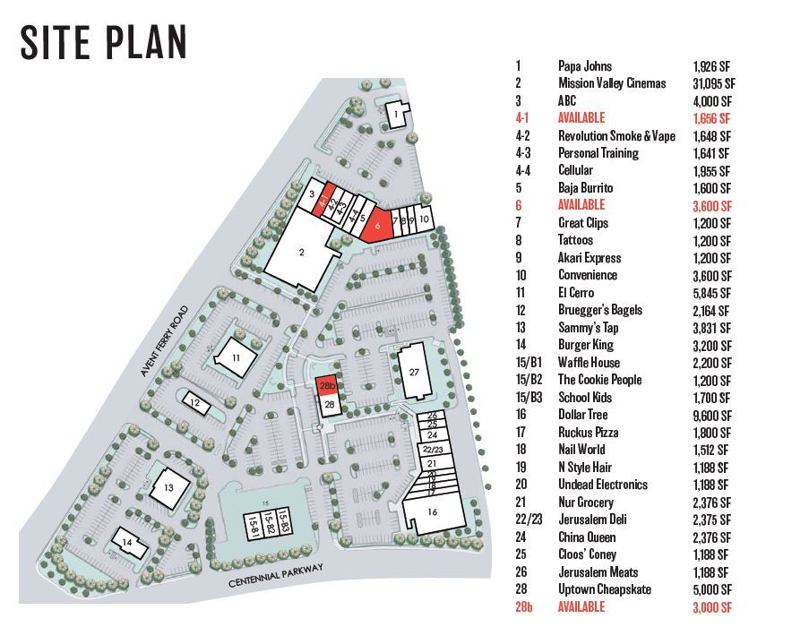 2109 Avent Ferry Rd, Raleigh, NC 27606 - Mission Valley Shopping Center ...