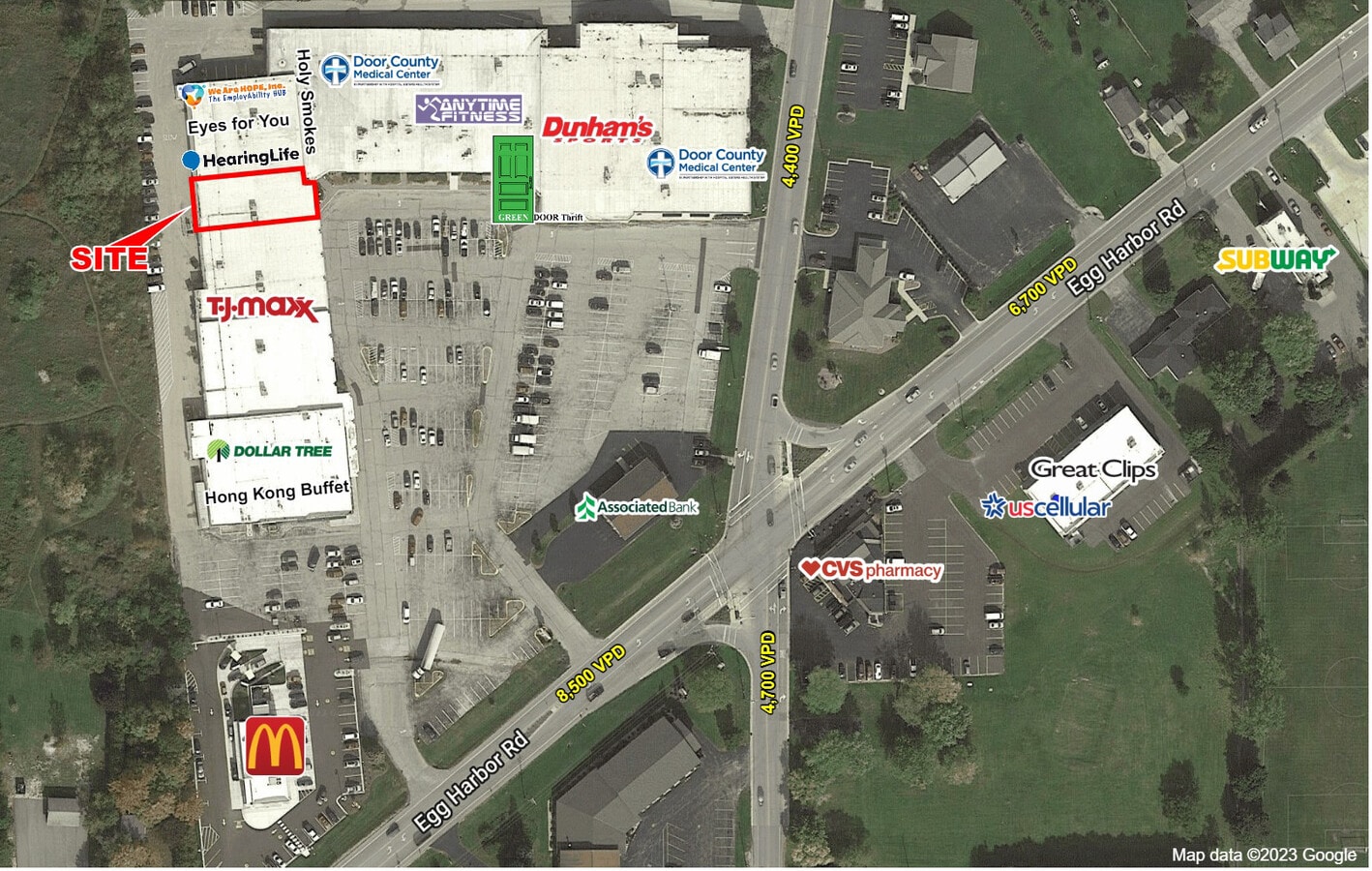 1300 Egg Harbor Rd, Sturgeon Bay, WI 54235 - Cherry Point Mall | LoopNet