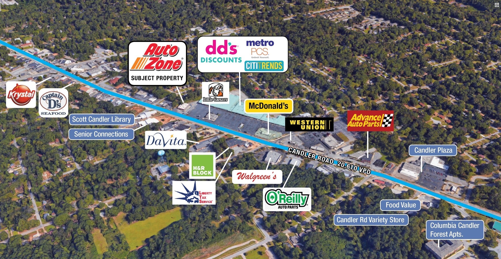 2020 Candler Rd, Decatur, GA, 30032 - Fast Food Property For Sale ...