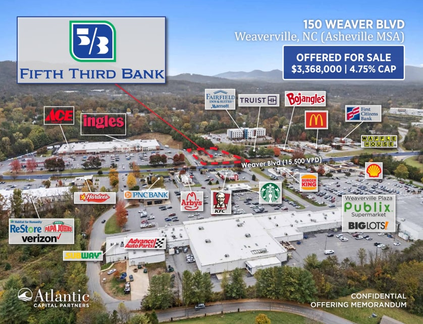 150 Weaver Blvd, Weaverville, NC 28787 - Fifth Third Bank | LoopNet