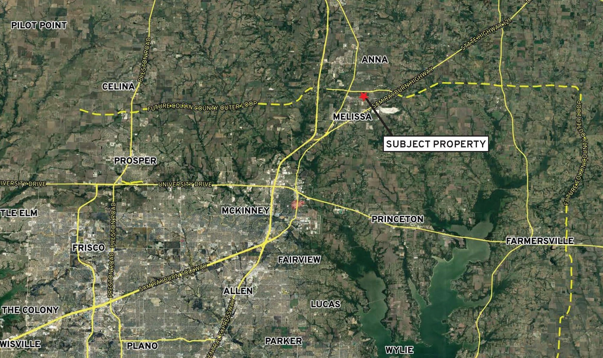 SW Corner of Collin County Outer Loop and CR 418, Melissa, TX 75454 - 144 AC in Melissa ETJ ...