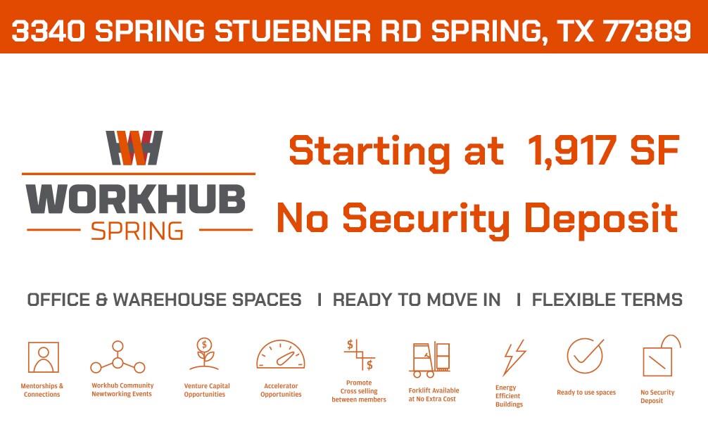 3340 Spring Stuebner, Spring, TX 77389 - Workhub Spring Business Park ...