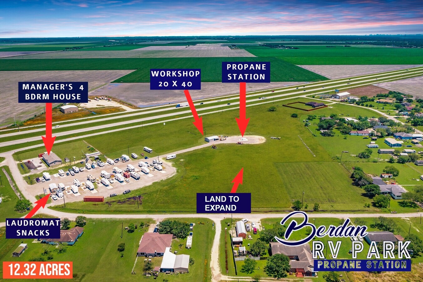 5734 County Road 1677, Odem, TX 78370 - Berdan RV Park and Propane Station | LoopNet